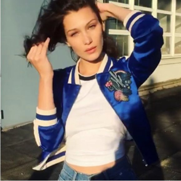 Maje | Jackets & Coats | Maje Blue Bacary Bomber Jacket | Poshmark